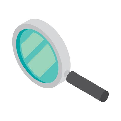 Isometric Magnifier Icon 11271226 Vector Art At Vecteezy