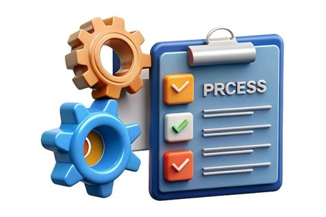 Workflow Concept Checklist And Gear Vector Design For Efficient Operations Management In Photo