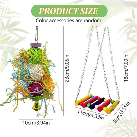 2 Pièces Jouets Pour Oiseaux Jouets Pour Perroquets Jouet à Mâcher