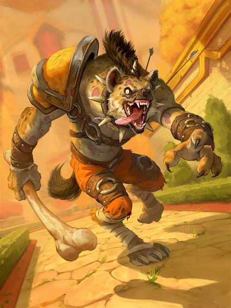 Gnoll Rpg Gnoll Barbarian Art Fantasy Gnoll Dnd Gnoll