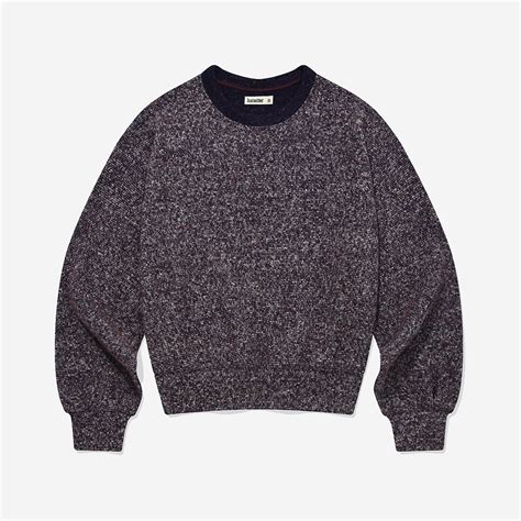 카락터 인타르시아 울 블렌디드 니트 퍼플 Karactor KREAM