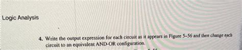 Solved 4 Write The Output Expression For Each Circuit As It