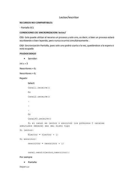 Programación Concurrente Y Distribuida Pdf Informática