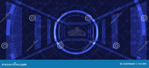 Optimizing Digital Transformation With Adaptive And Scalable Cloud Technology Stock Illustration