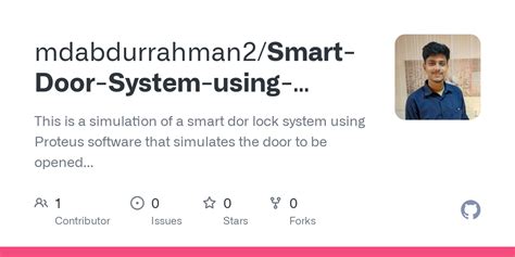 Github Mdabdurrahman Smart Door System Using Arduino Uno R On Proteus This Is A Simulation