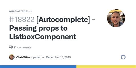 Autocomplete Passing Props To ListboxComponent Issue Mui Material Ui GitHub