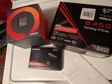 [usa Mo] [h] Asrock B450 Itx Ryzen 5 2600x Samsung 860 Evo 500gb [w] Paypal Or Local Cash