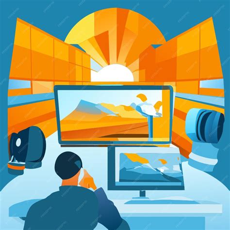 Video Editor Vector Illustration Premium Ai Generated Vector