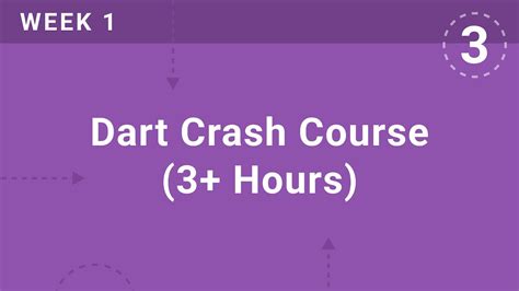week 1 dart crash course flutter and firebase developer bootcamp
