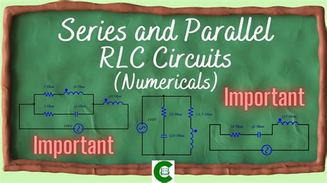 Rlc Circuit Problems Rlc Circuit Numericals Series And Parallel Rlc Circuits Ac Circuits