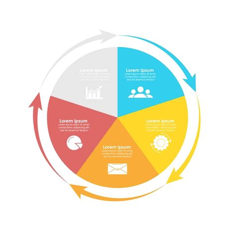 Premium Vector Vector Circle Chart Infographic Template For Cycle