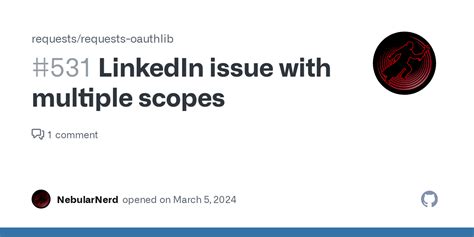 Linkedin Issue With Multiple Scopes · Issue 531 · Requestsrequests