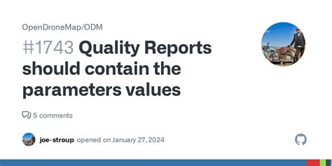 Quality Reports Should Contain The Parameters Values · Issue 1743