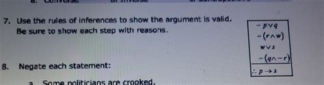 solved use the rules of inferences to show the argument is