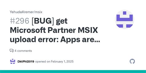 Bug Get Microsoft Partner Msix Upload Error Apps Are Not Allowed To Have A Version With A