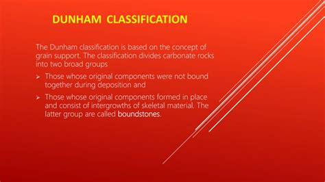 Dunham Classification Presentation Pptx