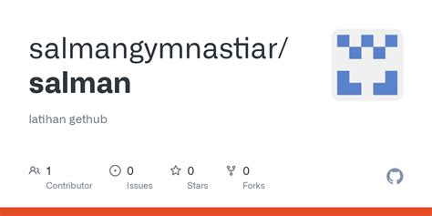 Github Salmangymnastiarsalman Latihan Gethub