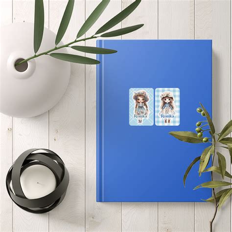 قیمت و خرید برچسب لاژید مدل اسم رونیکا طرح دختر کارتونی بسته 2 عددی