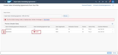 Import Sales Scheduling Agreements Introduction Sap Community