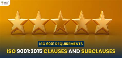 Iso 9001 Requirements Iso 9001 2015 Clauses And Subclauses