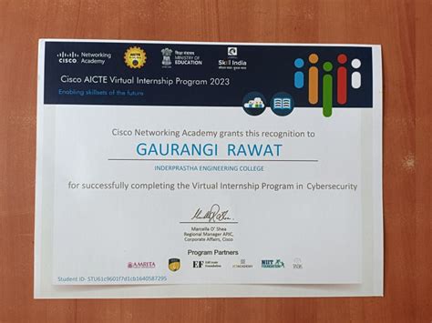 Gaurangi Rawat On Linkedin Ciscointernship Virtualinternship Cybersecurity Cloudsecurity