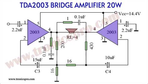 20 Watt Audio Amplifier Using Tda2003 Engineering Projects 49 Off
