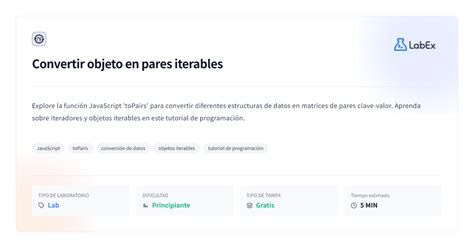 Función De Javascript Conversión De Datos Objetos Iterables Labex