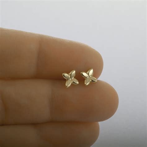 Small 14k Gold Stud Earrings Solid Gold Studs Everyday Gold Ear Studs Minimalist Gold Jewelry