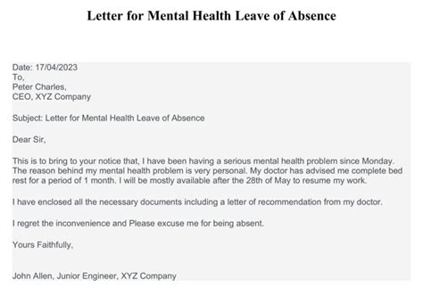 26 Free Mental Health Letter Templates Printable Pdf Ms Word