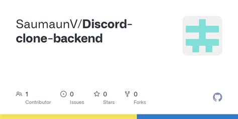 Github Saumaunvdiscord Clone Backend