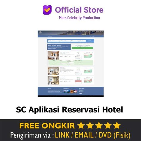 Jual Source Code Aplikasi Pemesanan Reservasi Booking Hotel Plus Cms