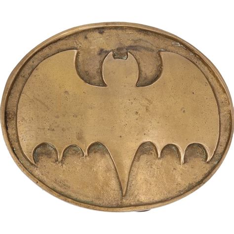 Brass Batman Bat Superhero Rare Dc Comic Book Movie 1970s Vintage Belt