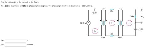 Solved Find The Voltage Vo In The Network In The Figure Chegg