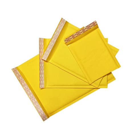 Bubble Mailers Geel Kraftpapier Bubble Mailer Ze Grandado