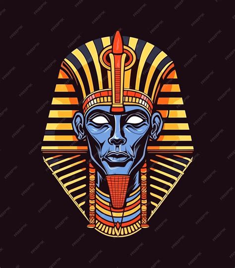 エジプトの黄金のファロ ベクター クリップ アート イラスト プレミアムベクター