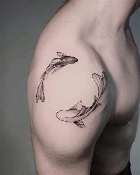 Pisces Tattoo For Men Ideas Zodiac Sign Inspired Body Art Ink Guide