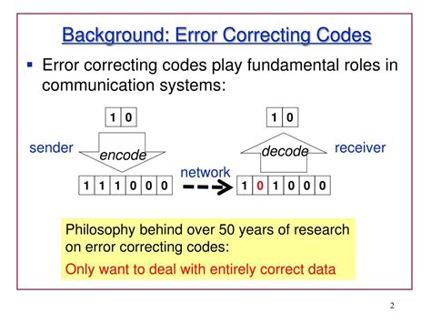 Ppt Efficient Error Estimating Coding Feasibility And Applications