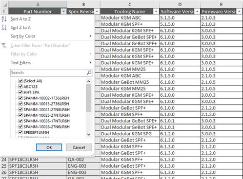 Filter Table Like In Excel Ni Community National Instruments