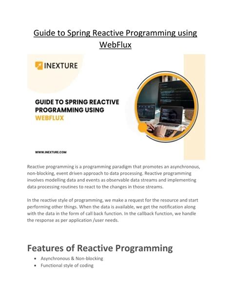 Ppt Guide To Spring Reactive Programming Using Webflux Powerpoint