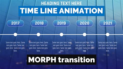 89 Powerpoint 5 Year Timeline Animation Using Morph Transition Powerup With Powerpoint