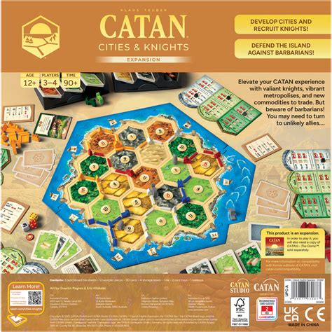 Catan Cities And Knights Board Game Expansion 6th Edition Asmodee Usa