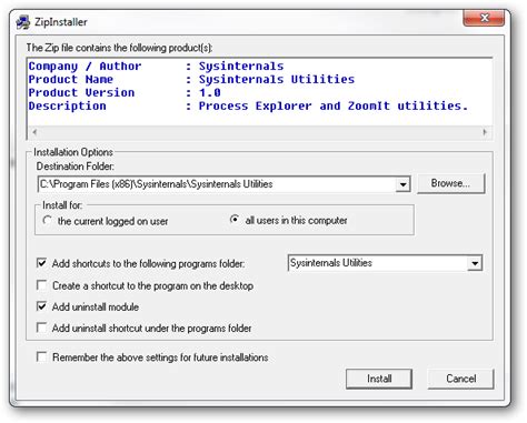 Build An Installer For Installer Less Programs