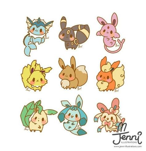 Jenni Illus Cute Pokemon Wallpaper Pokemon Eeveelutions Cute Pokemon