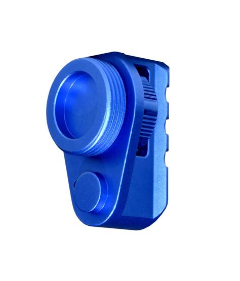 Aluminum Bufferless Stock Adapter Picatinny Rail End Cap And Qr Hole Dark Blue