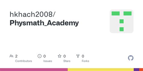 Github Hkhach2008physmathacademy