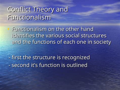 Functionalism And Conflict Theory A Critical Appraisal Ppt