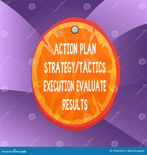Handwriting Text Writing Action Plan Strategy Ortacti Concept Meaning Action Plan Strategy Or