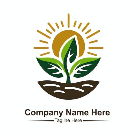 농업 로고 터 프리미엄 벡터