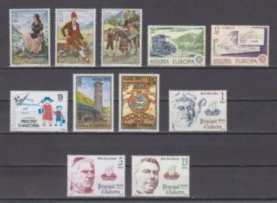 Spanish Andorra 1979 Complete Year Set With All The Stamps Mint Mnh