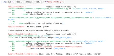 Module Requirements For `ibmqcompile` · Issue 169 · Infleqtionclient